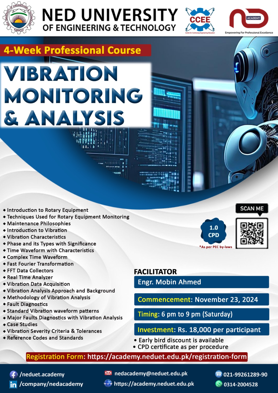 Vibration Monitoring And Analysis Ned Academy Ccee Cmpp Ptmc